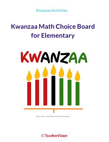 Kwanzaa Worksheets | Kwanzaa Activities - TeacherVision