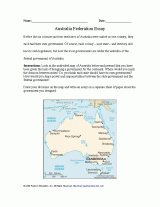 Australian History Worksheets (page 1)